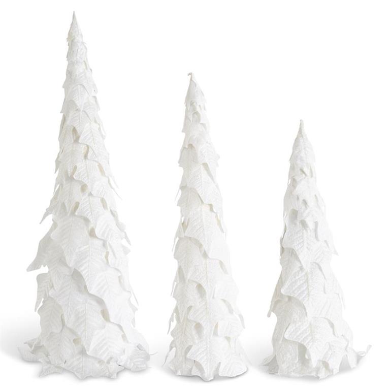 WHITE HOLLY LEAF CONE TREE (Choice of Size) – Ruta European Artistry
