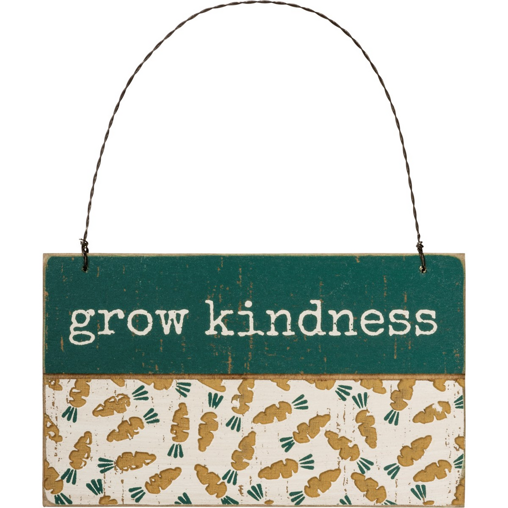 “Grow Kindness” Mini Hanging Sign – Ruta European Artistry