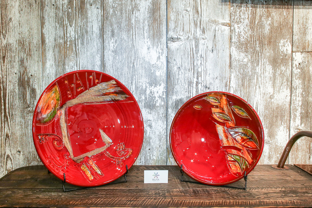 Hand made ceramic Round Bowl (Medium) – Ruta European Artistry