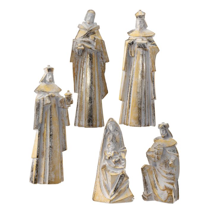 7-10" RESIN SLEEK NATIVITY 5PC SET – Ruta European Artistry